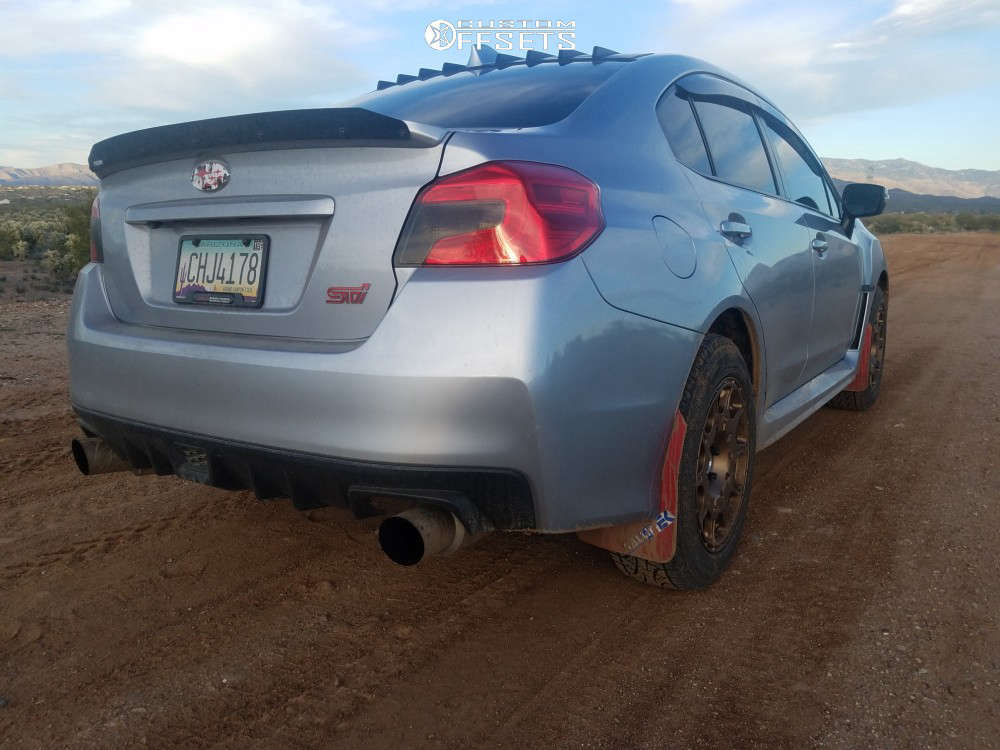 2016 Subaru WRX STI with 17x8 38 Method Mr502 and 225/60R17 Pirelli ...