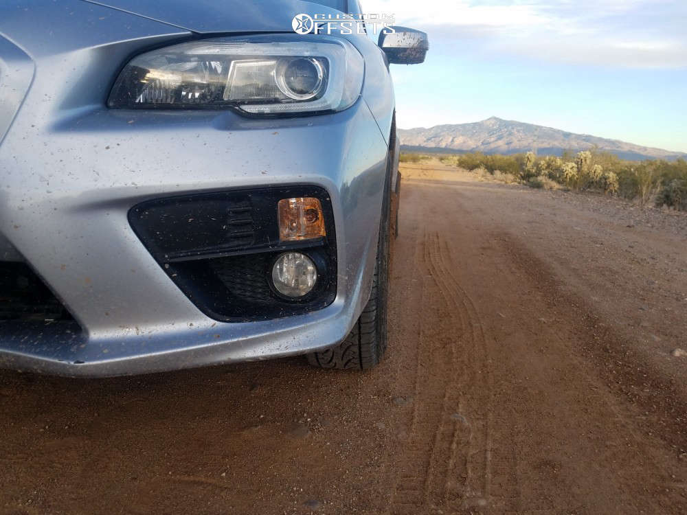 2016 Subaru WRX STI with 17x8 38 Method Mr502 and 225/60R17 Pirelli ...