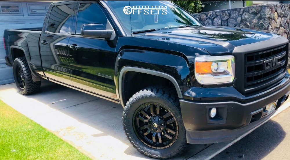 2015 GMC Sierra 1500 with 20x9 1 Fuel Sledge and 33/12.5R20 Toyo Tires ...