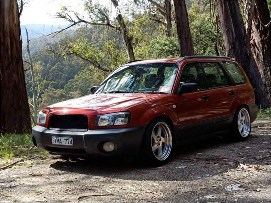 2005 Subaru Forester with 18x9.5 35 Whistler Kr1 and 245/40R18 ...
