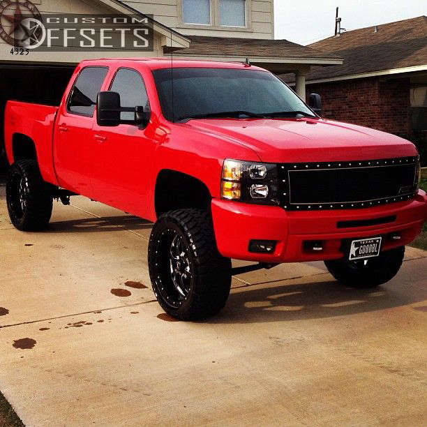 2011 Chevrolet Silverado 1500 with 22x9.5 BMF Novakane and 35/12.5R22 ...