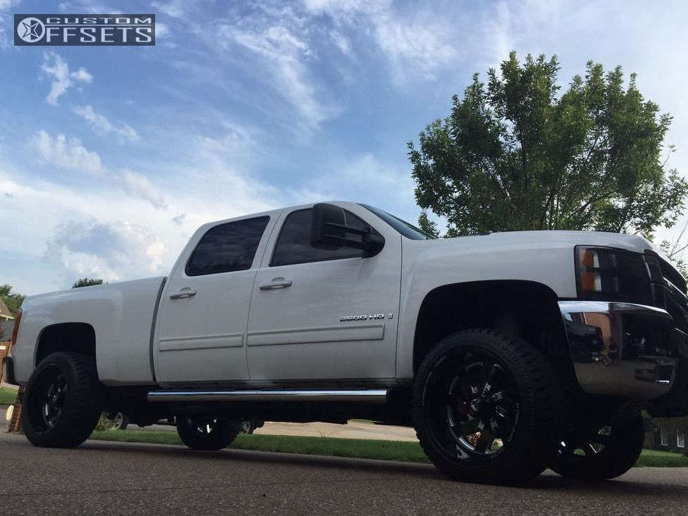2009 Chevrolet Silverado 2500 HD with 22x12 -43 Fuel Turbo and 305 ...