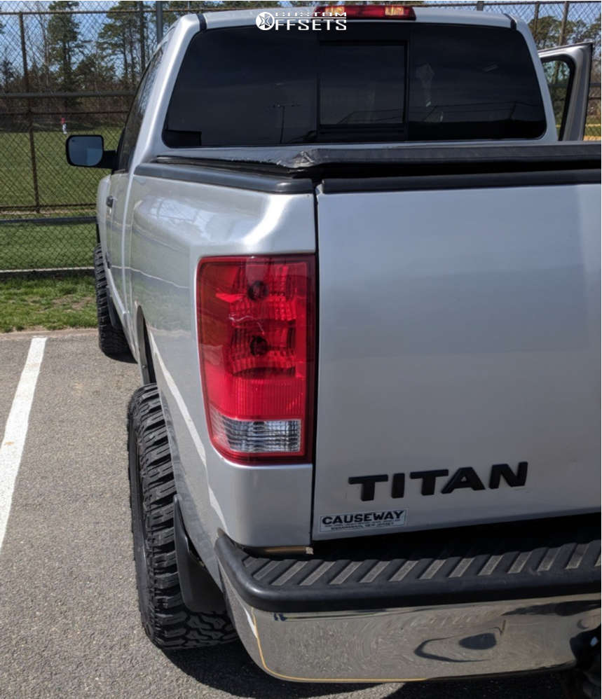 2008 Nissan Titan with 20x9 18 Ultra Hunter and 33/12.5R20 Antares Deep ...