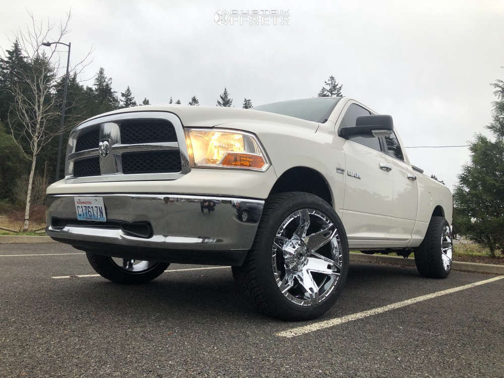 2009 Dodge Ram 1500 with 22x12 -44 RBP 70r and 305/45R22 Atturo Az800 ...