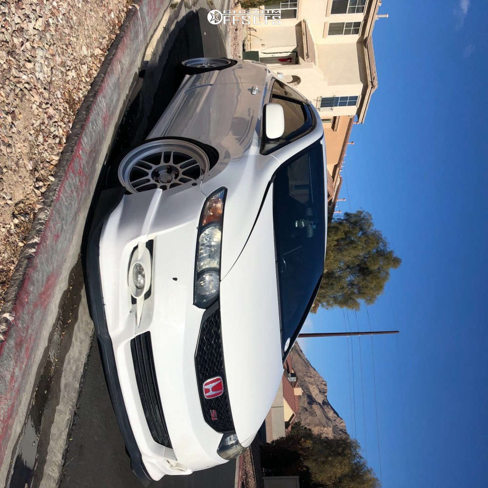2009 Honda Civic with 17x9 30 ESR Sr11 and 215/45R17 Achilles Atr Sport ...