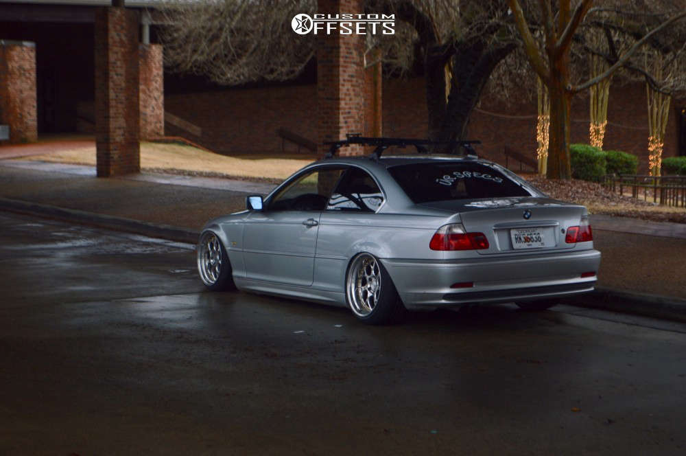 2002 BMW 325Ci with 18x9.5 25 Aodhan Ds01 and 215/40R18 Delinte Dh2 and ...