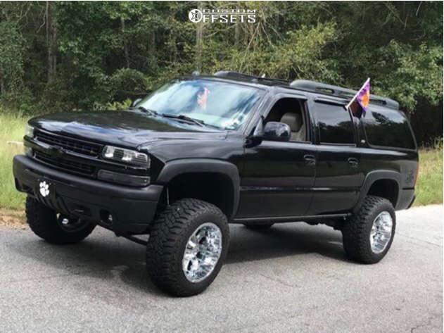 2004 Chevrolet Suburban with 20x12 -44 Mayhem Chaos and 35/12.5R20 ...