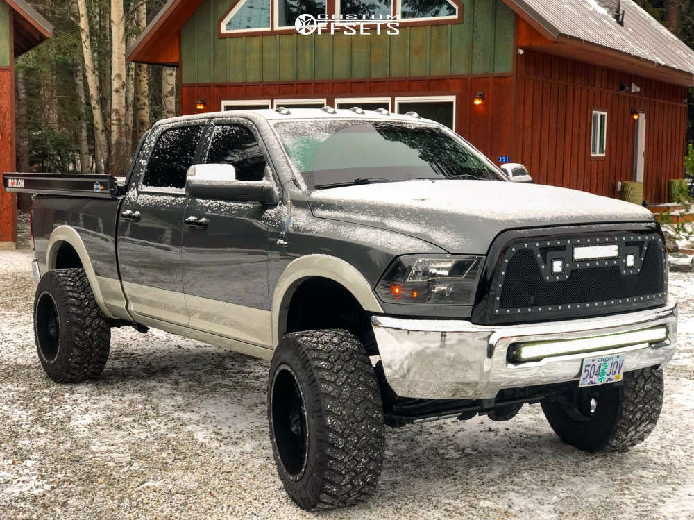 2011 Ram 2500 with 22x14 -70 Fuel Renegade and 37/13.5R22 Nitto Trail ...