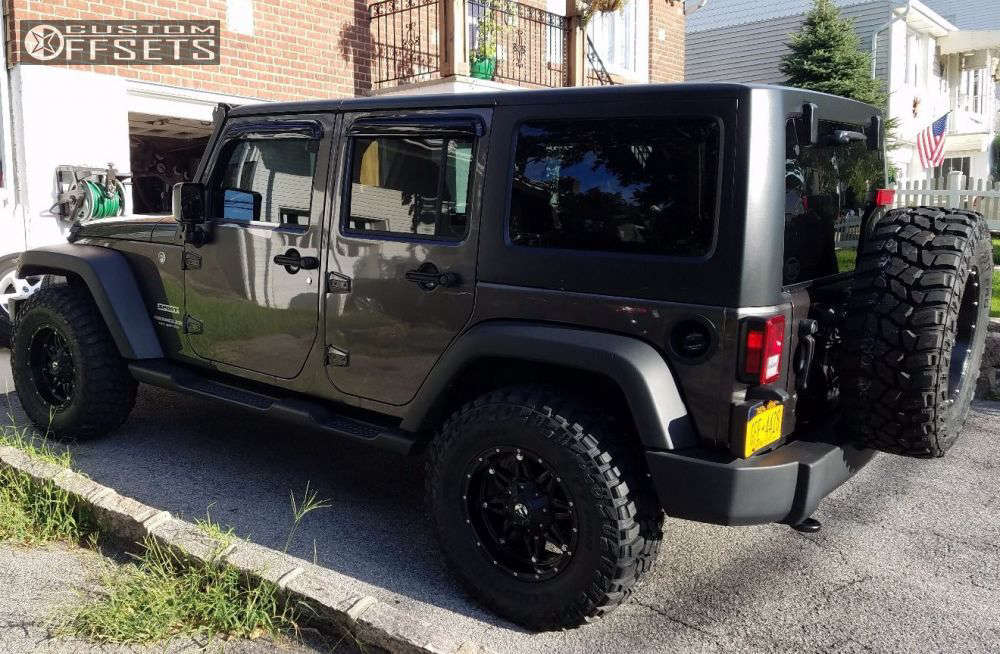 2016 Jeep Wrangler with 17x9 -12 Fuel Hostage and 295/70R17 Cooper ...