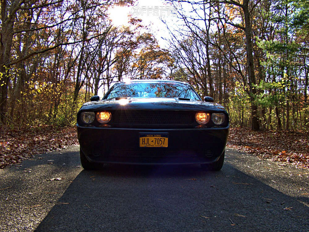 2014 Dodge Challenger with 18x8 20 Voxx Mga and 235/55R18 Firestone ...