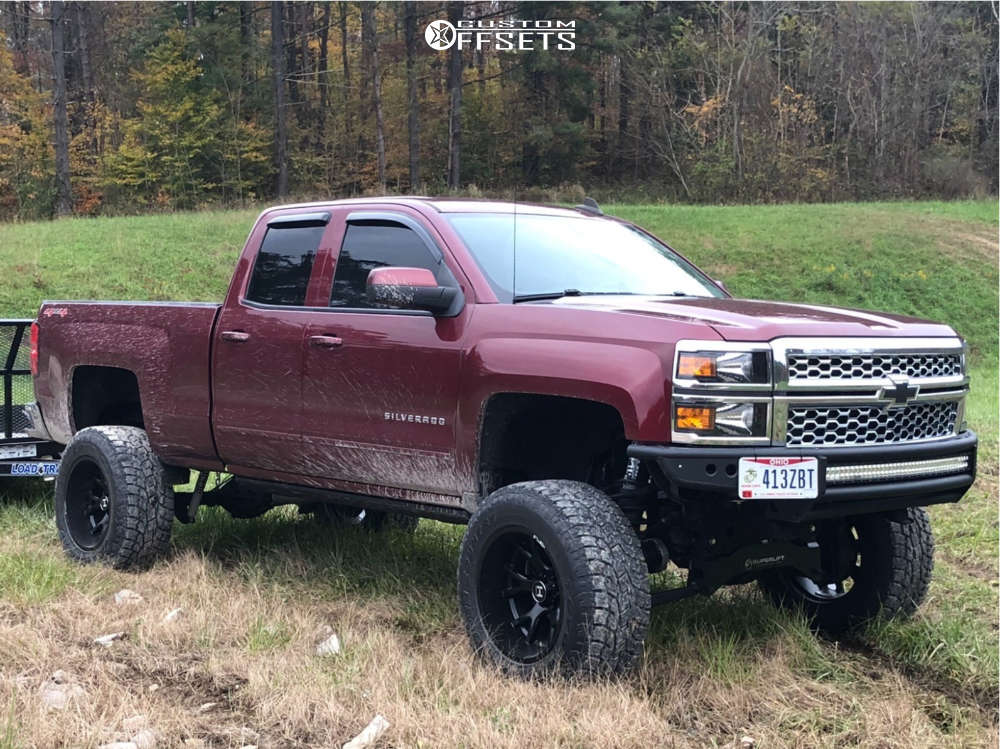 2015 Chevrolet Silverado 1500 with 20x12 -44 Hostile Rage and 325/60R20 ...