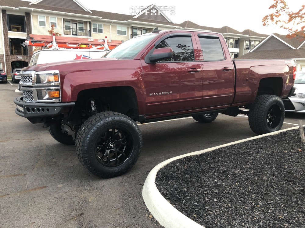 2015 Chevrolet Silverado 1500 with 20x12 -44 Hostile Rage and 325/60R20 ...