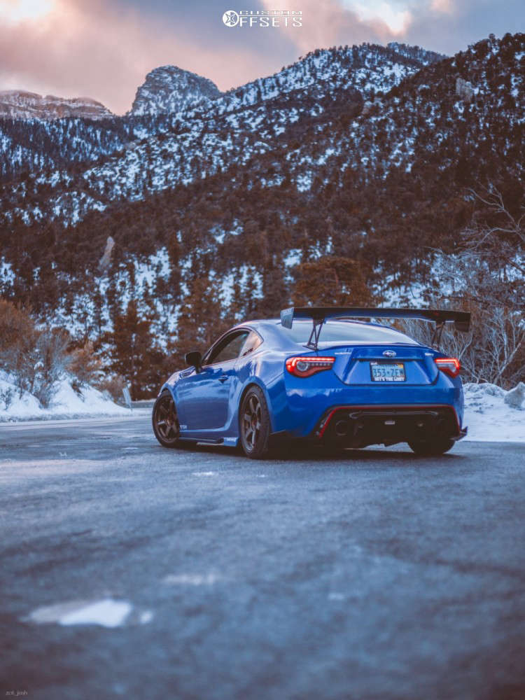 2017 Subaru BRZ with 17x9 45 Volk Te37 Saga and 245/45R17 BFGoodrich G ...