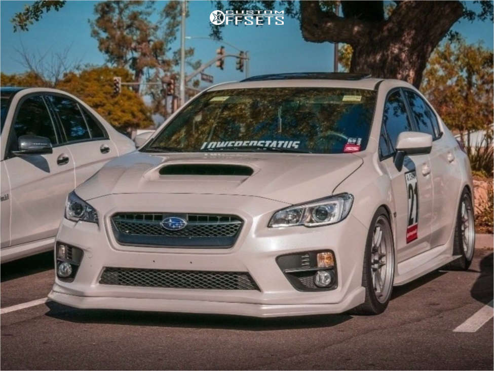 2017 Subaru WRX with 18x9 35 Enkei RPF1 and 245/35R18 Federal 595 Rs-rr ...