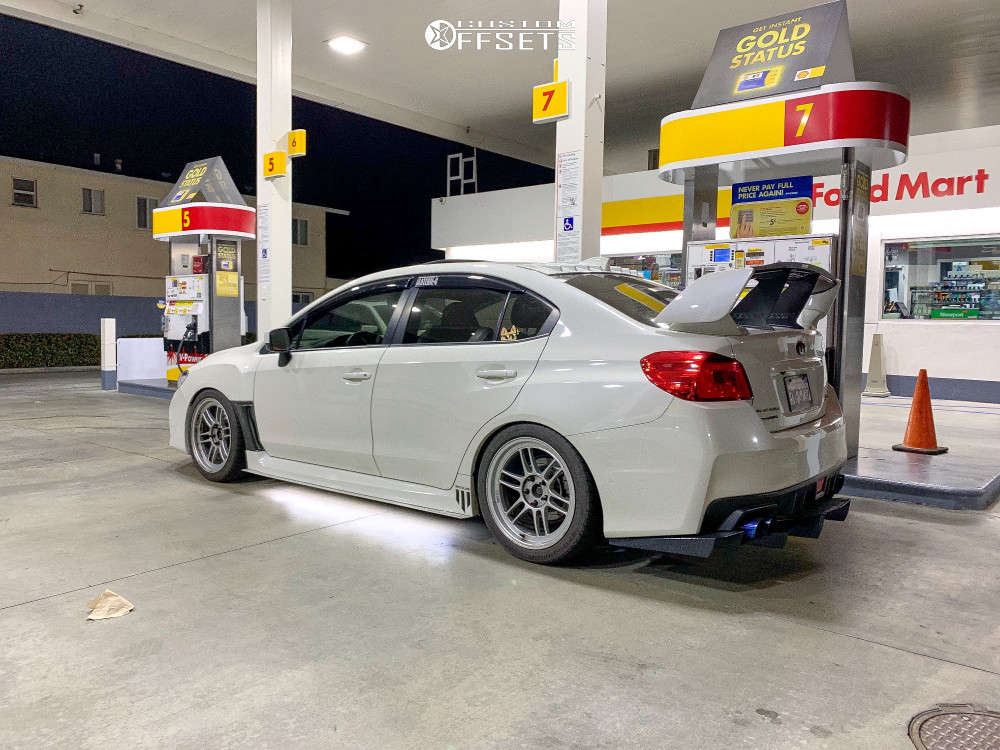 2017 Subaru WRX with 18x9 35 Enkei RPF1 and 245/35R18 Federal 595 Rs-rr ...