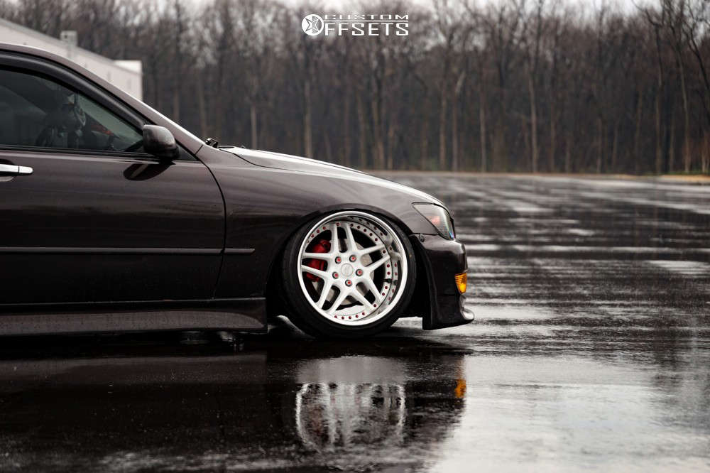 2002 Lexus IS300 with 18x10 13 Blitz BWR-Type 03 and 215/40R18 Federal ...