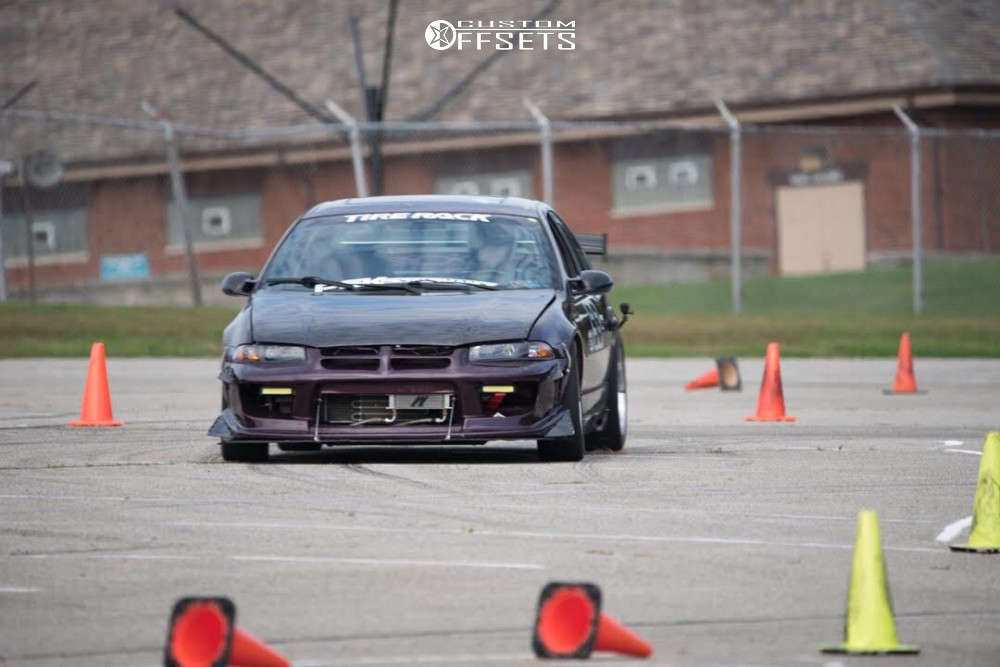 1998 Dodge Stratus with 17x7.5 35 Hayashi Racing Type STL and 225/45R17 ...