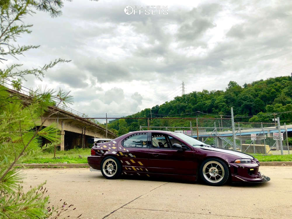 1998 Dodge Stratus with 17x7.5 35 Hayashi Racing Type STL and 225/45R17 ...