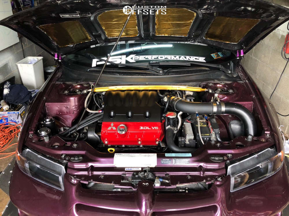 1998 Dodge Stratus with 17x7.5 35 Hayashi Racing Type STL and 225/45R17 ...