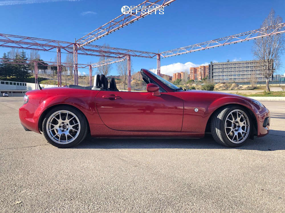 2007 Mazda MX-5 Miata with 17x7.5 45 Rota Blitz and 215/45R17 Toyo ...