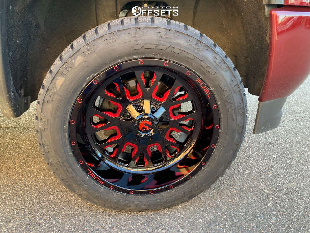 2016 GMC Sierra 1500 with 20x10 -18 Fuel Stroke and 285/50R20 Nitto ...