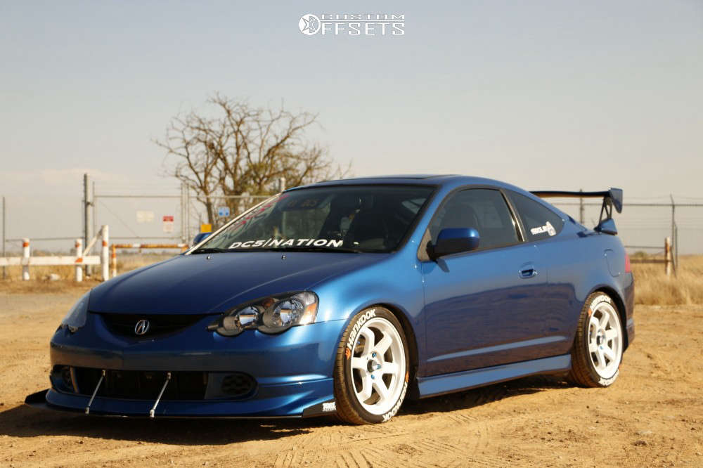 2003 Acura RSX with 17x8 35 AVID1 AV6 and 215/45R17 Hankook Ventus V12 ...