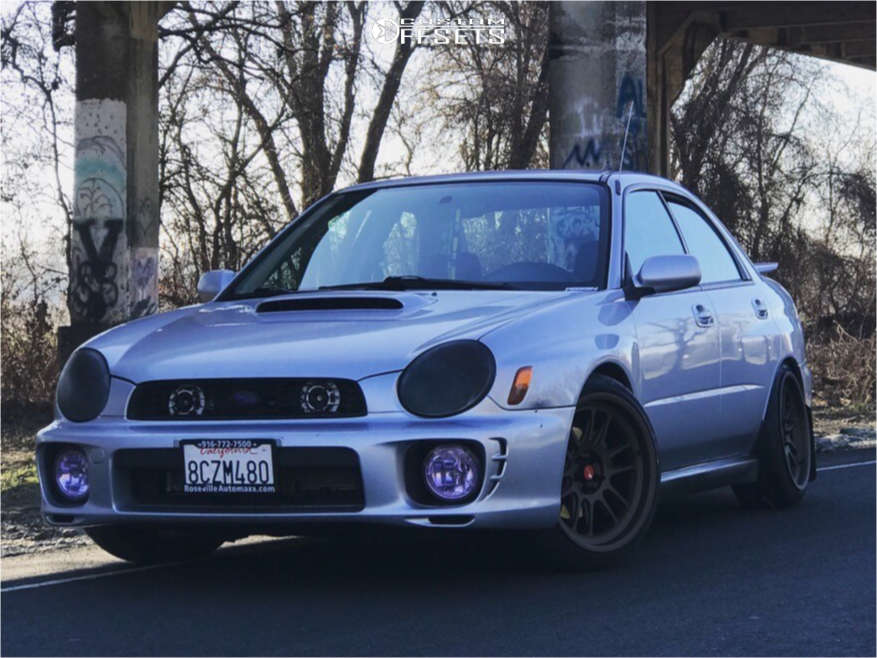 2003 Subaru Impreza Wheel Offset Poke Coilovers | 607658 | Custom Offsets