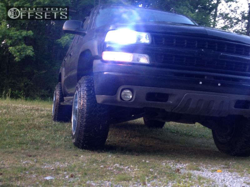 2003 Chevrolet Tahoe with 17x12 -51 Weld Racing and 265/70R17 Goodyear ...