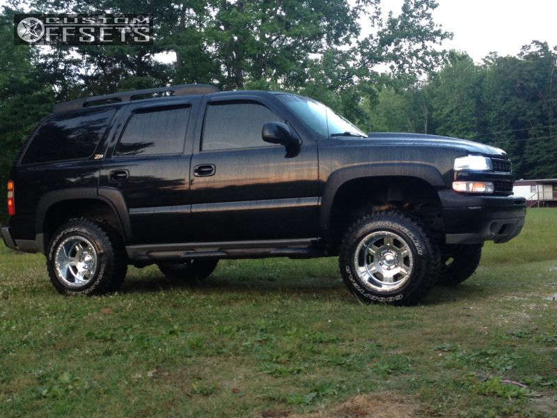 2003 Chevrolet Tahoe with 17x12 -51 Weld Racing and 265/70R17 Goodyear ...