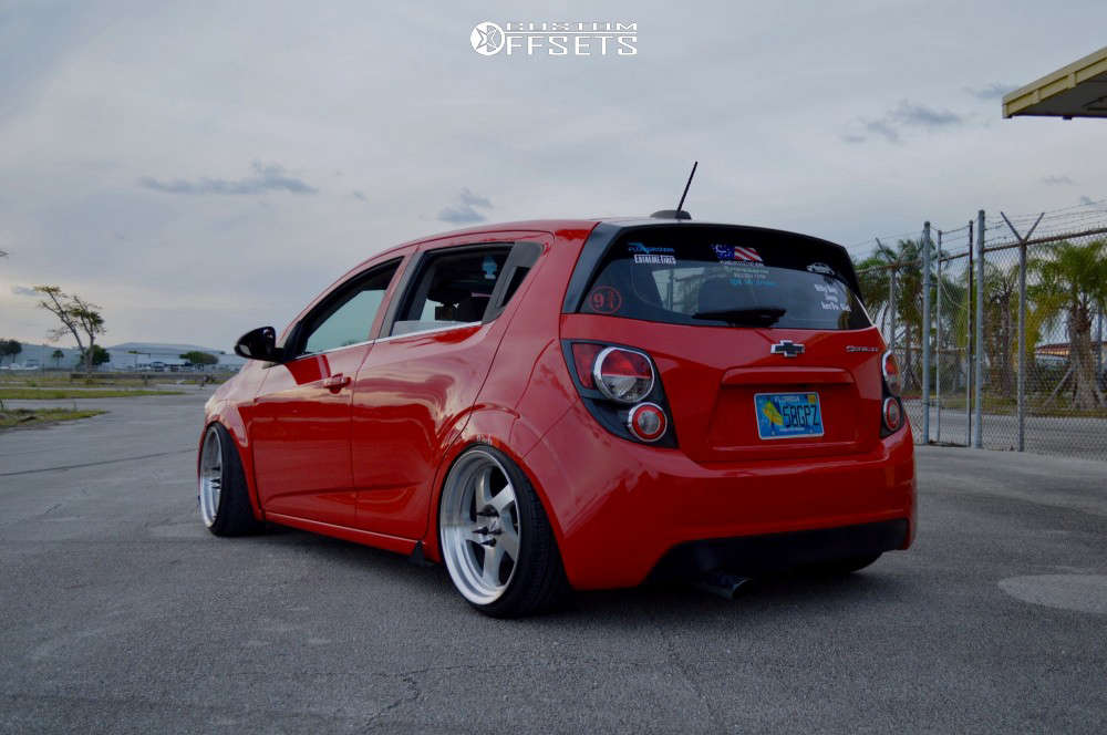 2016 Chevrolet Sonic with 18x10.5 35 Whistler Kr1 and 225/35R18 Federal ...
