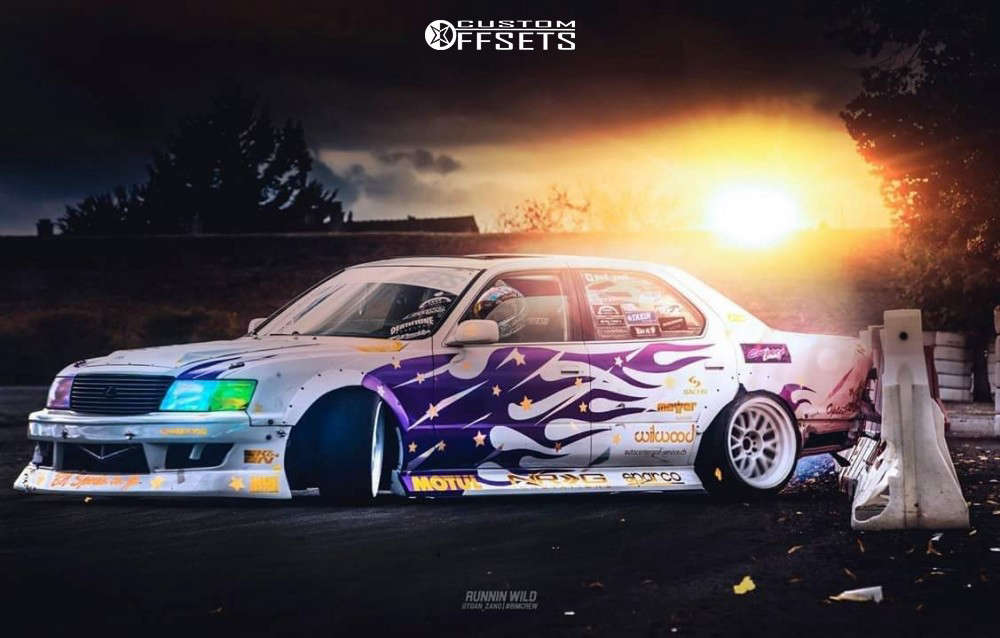 1995 Lexus LS400 with 18x10 12 Rota Mxr and 225/40R18 Achilles At Sport ...