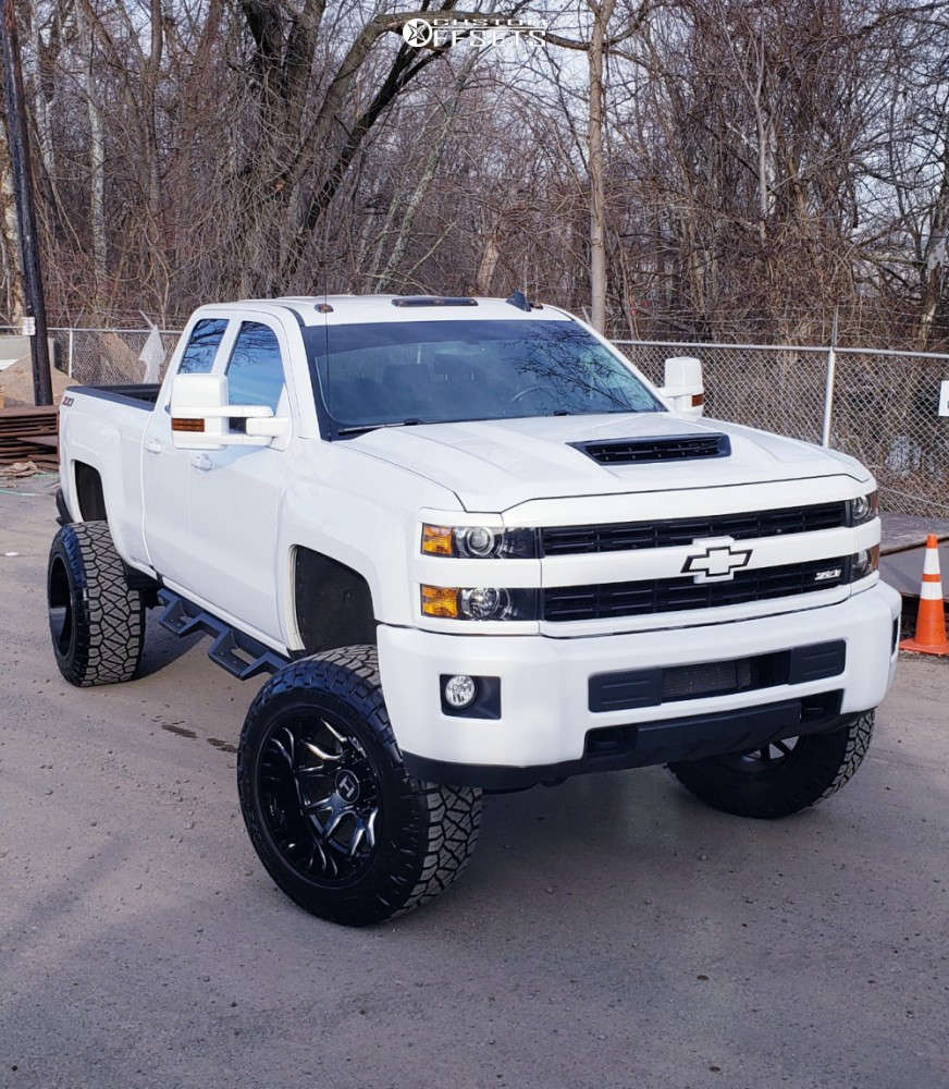 2016 Chevrolet Silverado 2500 HD with 22x14 -76 Hostile Rage and 37/13 ...