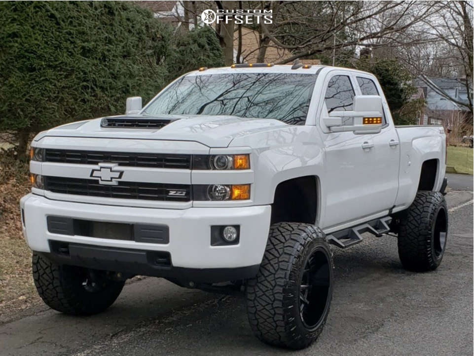 2016 Chevrolet Silverado 2500 HD with 22x14 -76 Hostile Rage and 37/13 ...