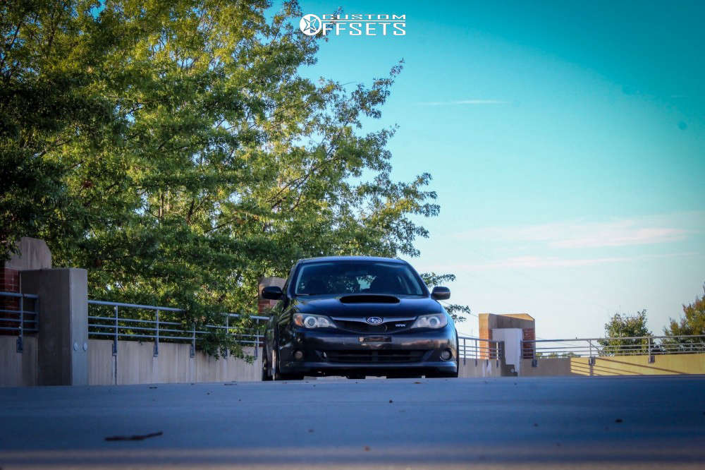 2009 Subaru WRX with 18x9.5 35 Volk Te37 and 265/35R18 Federal Couragia ...