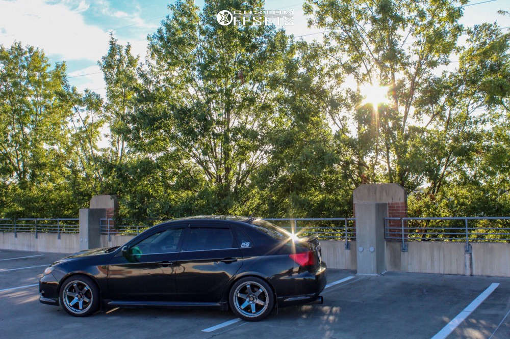 2009 Subaru WRX with 18x9.5 35 Volk Te37 and 265/35R18 Federal Couragia ...