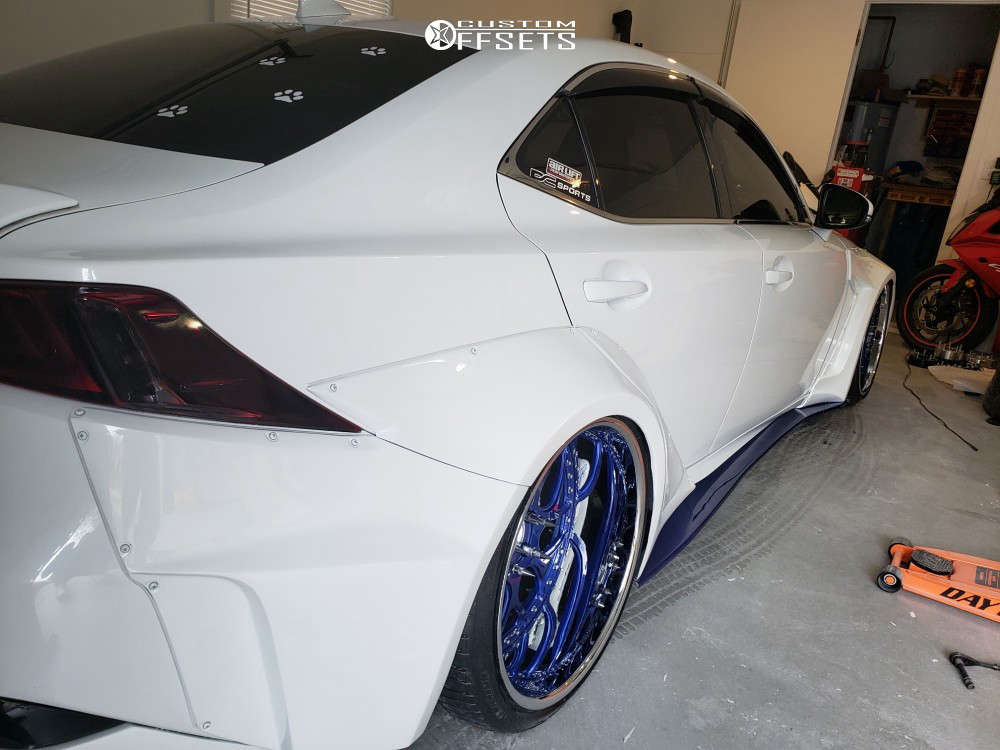 2014 Lexus IS350 with 20x12 -4 Avant Garde F211 and 285/30R20 Michelin ...