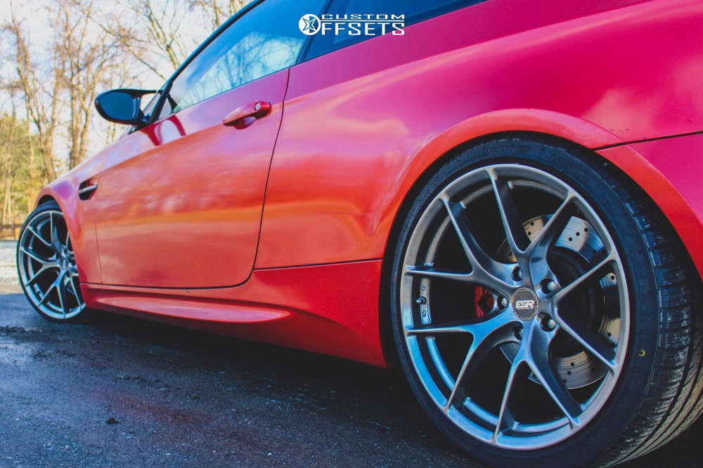 2008 BMW M3 with 19x9.5 22 ESR RF2 and 255/30R19 Nankang NS-25 and ...