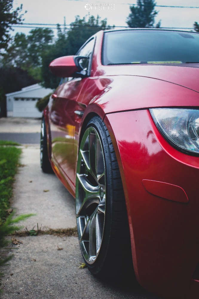 2008 BMW M3 with 19x9.5 22 ESR RF2 and 255/30R19 Nankang NS-25 and ...