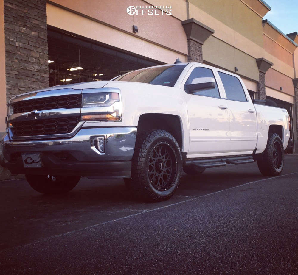 2017 Chevrolet Silverado 1500 with 20x9 10 Vision Rocker and 275/60R20 ...