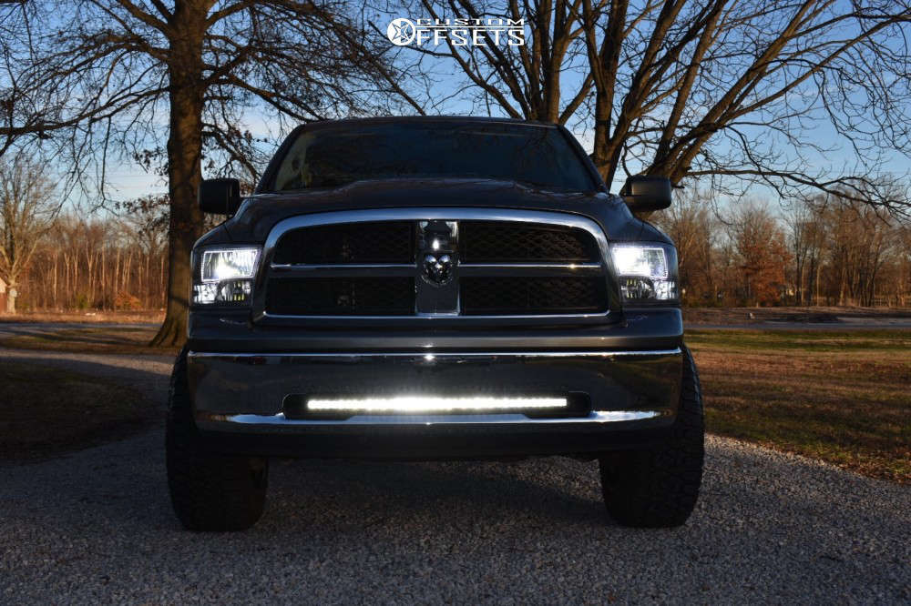 2010 Dodge Ram 1500 with 20x12 -44 Dropstars 654v and 35/12.5R20 Fury ...