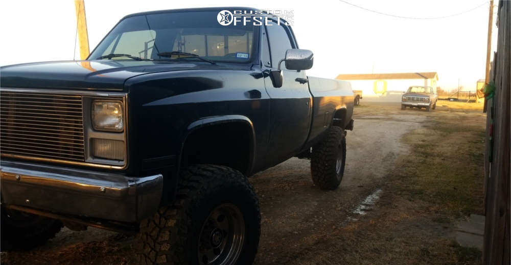 1985 Chevrolet K20 Pickup with 16x10 -25 American Racing Baja and 315 ...