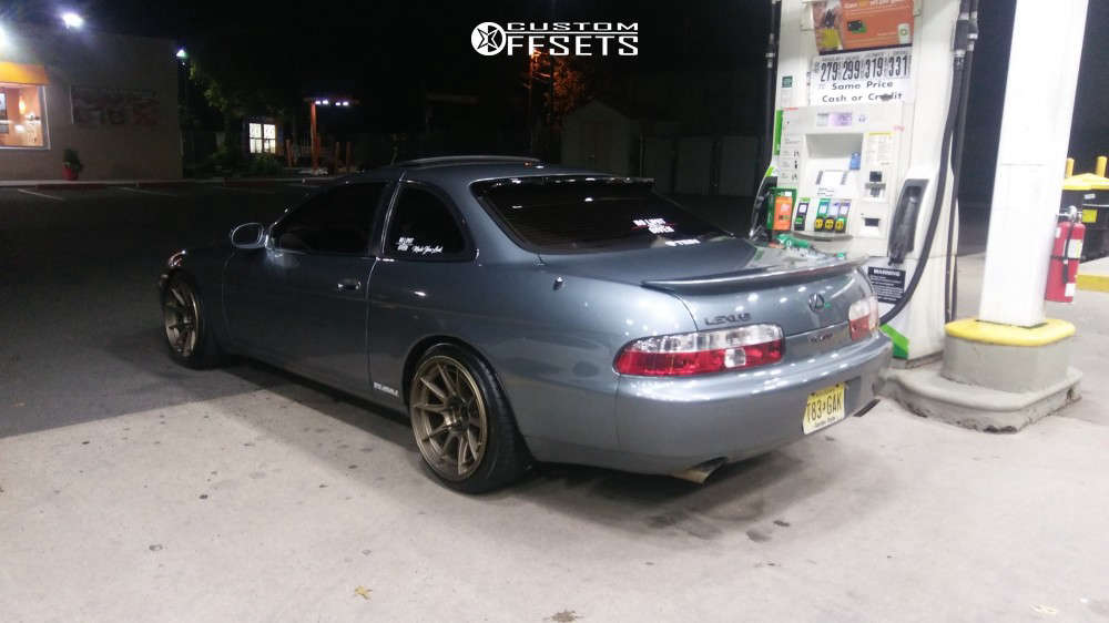 1993 Lexus SC400 with 18x10.5 22 Ambit RE18 and 255/35R18 Sumitomo Htr ...