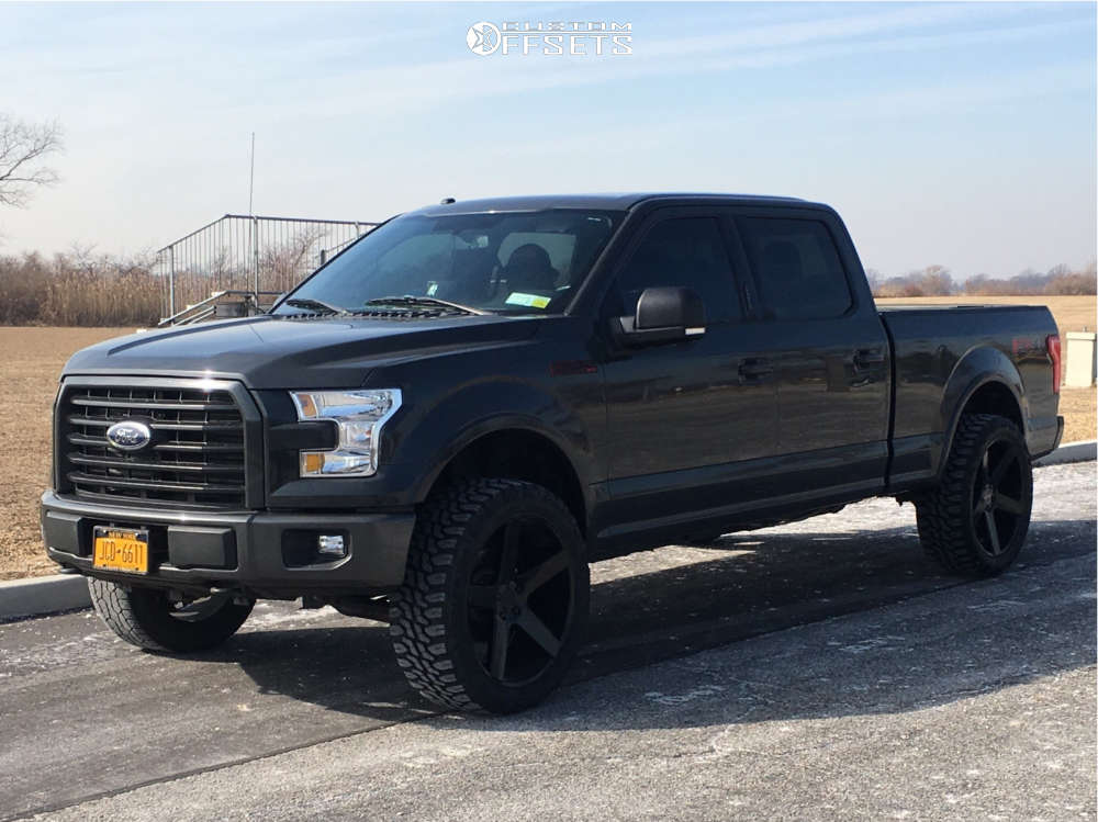 2016 Ford F-150 with 24x10 31 DUB Baller and 35/12.5R24 Haida Mud Champ ...