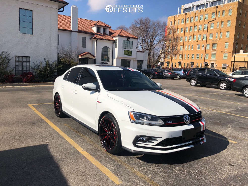 2016 Volkswagen Jetta with 18x8 43 Konig Myth and 225/40R18 Pirelli ...
