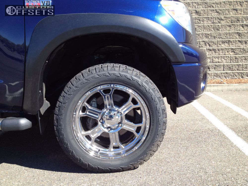 2008 Toyota Tundra with 20x9.5 25 Vision Raptor and 305/50R20 Hankook ...