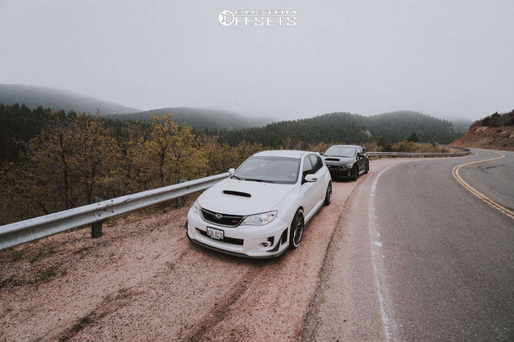 2014 Subaru WRX STI with 18x9.5 35 Cosmis Racing R1 and 265/35R18 Toyo ...