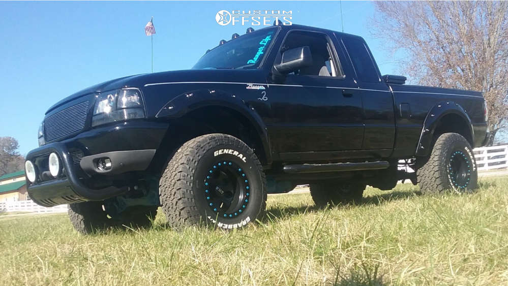 2000 Ford Ranger with 15x10 -45 Mickey Thompson Classic Baja Lock and ...