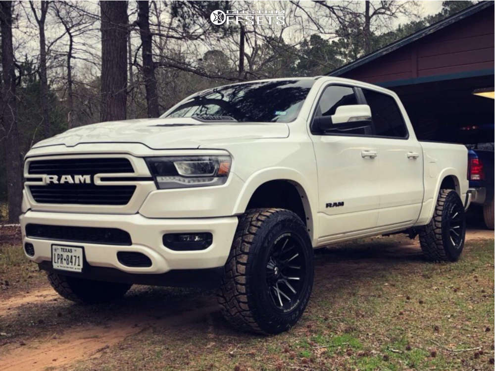 2019 Ram 1500 with 20x12 -44 Dropstars 654bm and 35/12.5R20 Toyo Tires ...