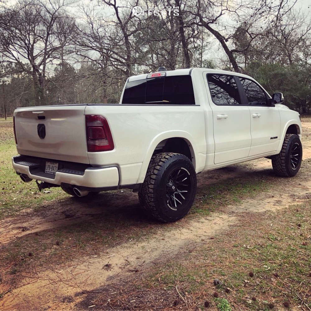 2019 Ram 1500 with 20x12 -44 Dropstars 654bm and 35/12.5R20 Toyo Tires ...