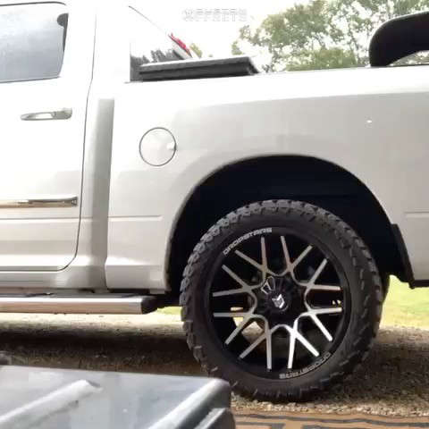 2016 Ram 1500 with 22x10 -25 Dropstars 654bm and 33/12.5R22 AMP Terrain ...